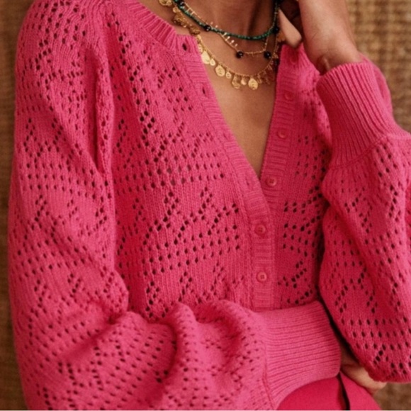Sezane | Sweaters | Sezane Capucine Cardigan Rose | Poshmark